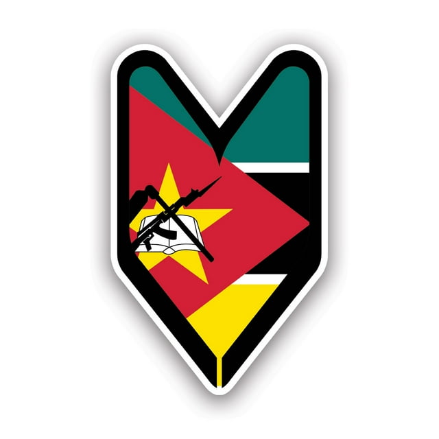 Mozambican Driver Badge Sticker Decal - Self Adhesive Vinyl ...
