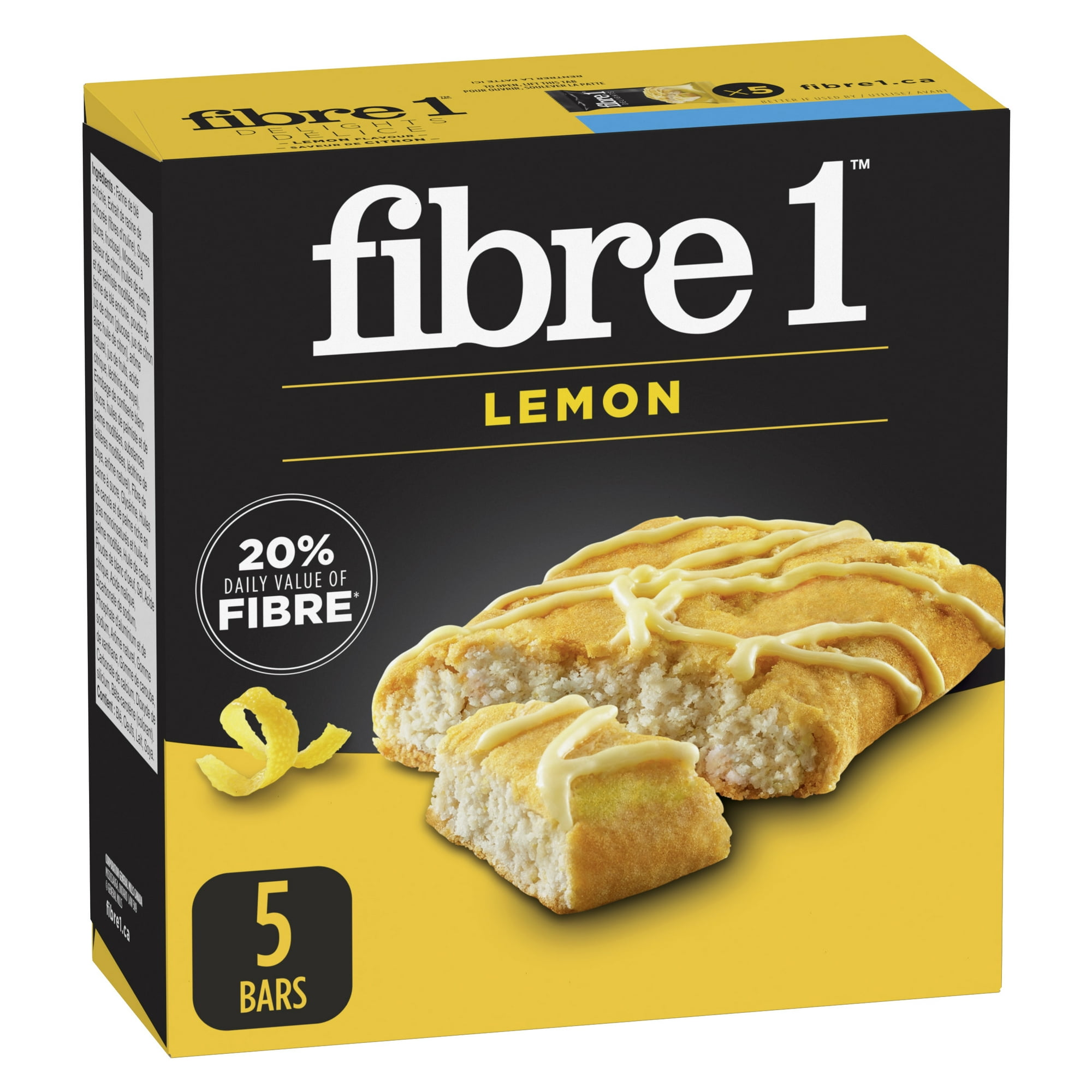Click here for Fibre 1 Delights - Lemon Flavour Bars 125 G prices