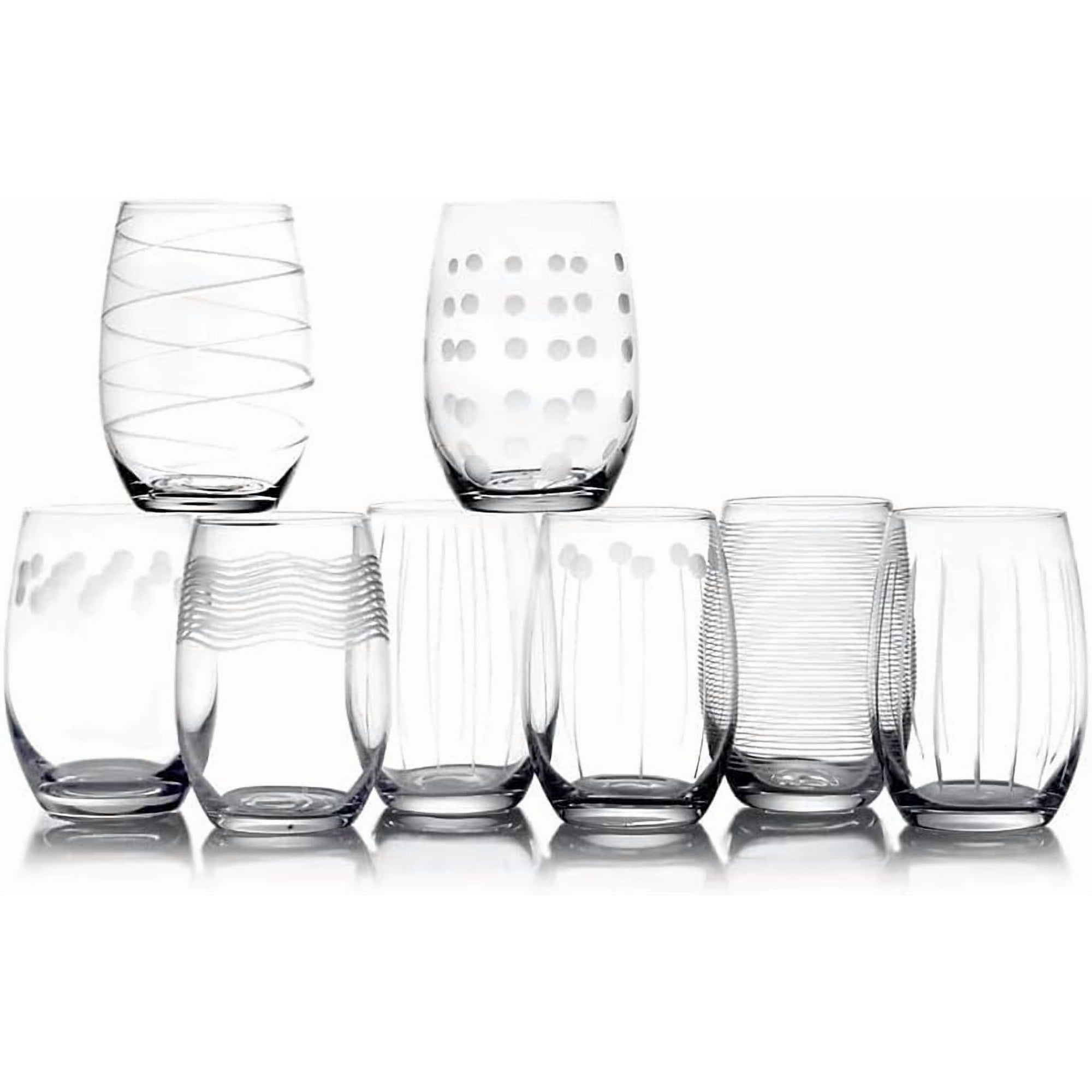 Click here for Mikasa Cheers 8-Piece Stemless Wine Glass Set prices