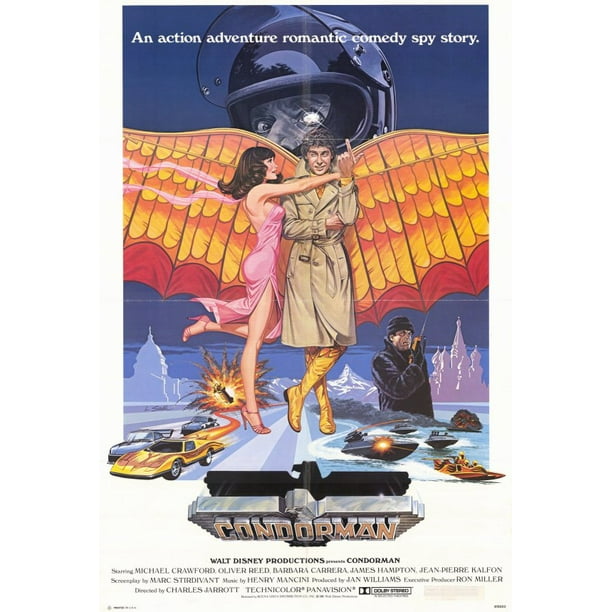 Condorman (1981) 27x40 Movie Poster - Walmart.com