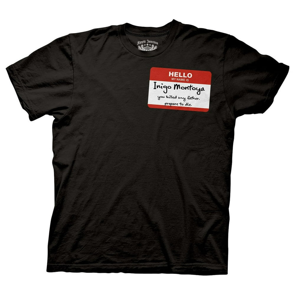 Princess Bride - Princess Bride T-Shirt - Hello My Name Is - Walmart ...