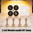 4Pcs Handcrafted Wooden Stamps For Personalize Stationery And Craft ...