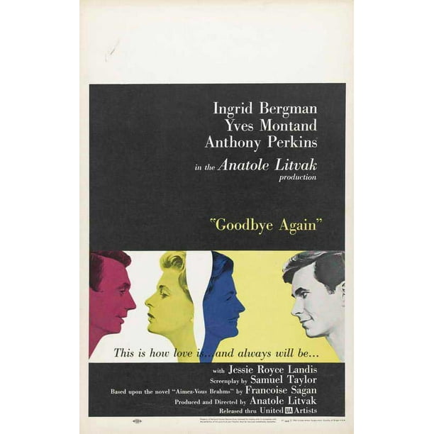Goodbye Again - movie POSTER (Style B) (11" x 17") (1961) - Walmart.com