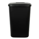 Hefty Kitchen Trash Can, 13.3-Gallon, Touch Lid Garbage Bin, Black ...