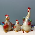 3pcs Easter Decoration Farm Animals Porcelain Figure Feng Shui Statue ...