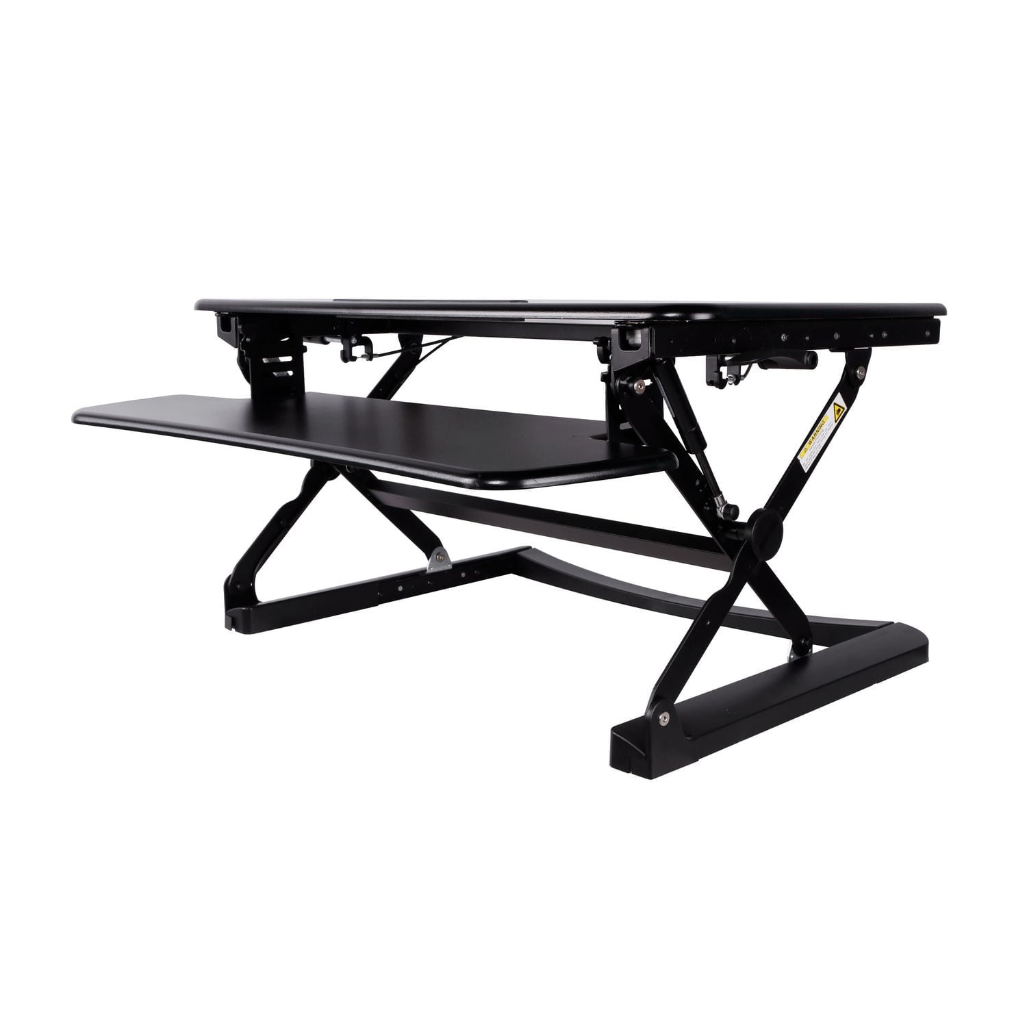 TygerClaw TYDS13015 Ergonomic Sit-Stand Desktop Workstation Black Stand ...
