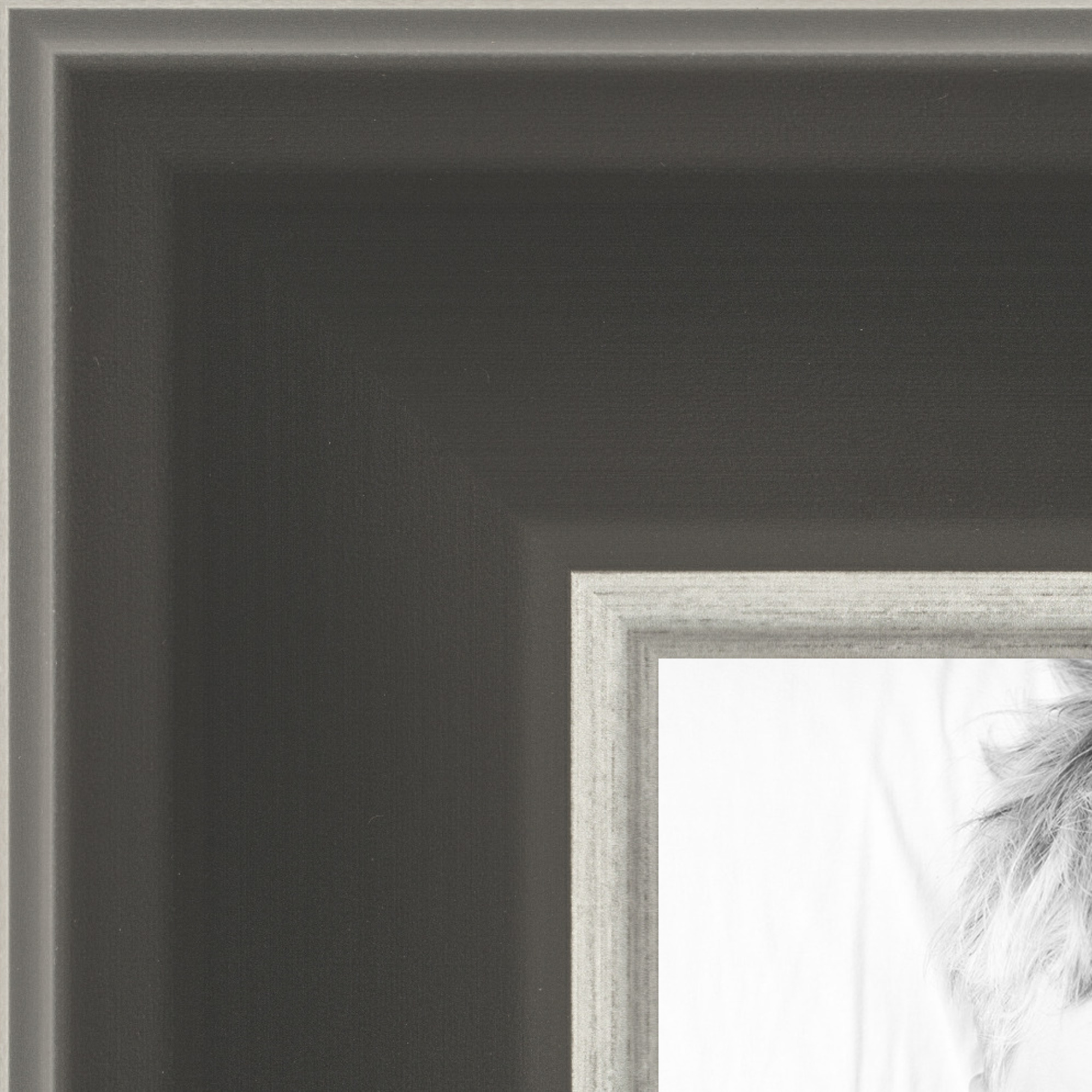 ArtToFrames 20x20 Inch Black Velvet with Silver Picture Frame, This ...