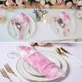 Cloth Napkins Set of 6 Tropical Palm Tree Cocktail Napkins Pink Summer ...