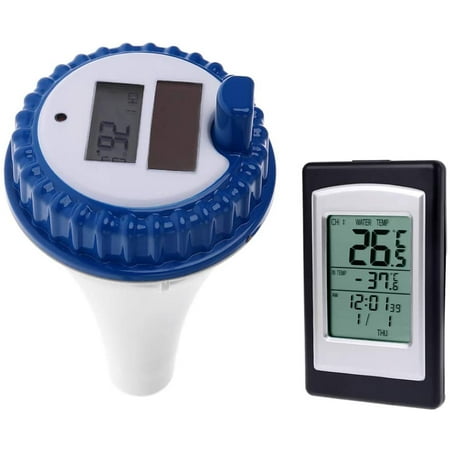 Solar Powered Digital Wireless Pool Thermometer Spa Floating ...