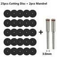 TOP! 25Pcs 32mm Grinding Wheel with Mandrels for Rotary Tools Resin ...