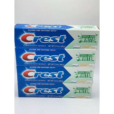 Crest 3D White Toothpaste Radiant Mint Pack of 3 Net Wt. 2.5 Oz ...