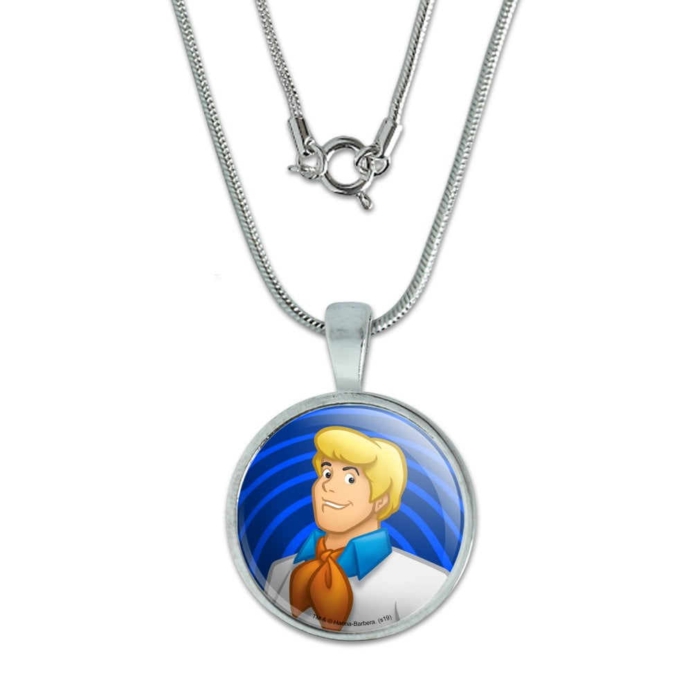 Scooby-Doo Fred Character 0.75" Pendant with Sterling Silver Plated ...