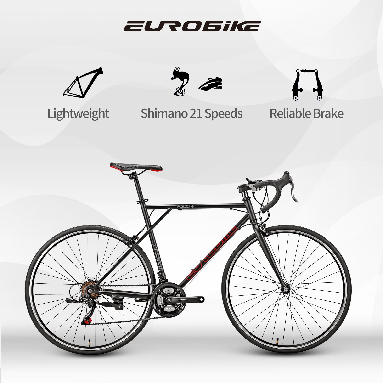 Retro Road Bike,Eurobike XC560 For Mens, Lightweight 54cm