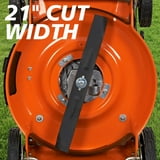 Yard Max 21 in. 170cc 2-in-1 Gas Walk Behind Push Lawn Mower with High ...