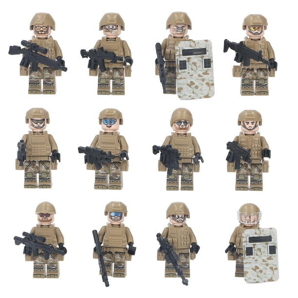 Soldiers Block Minifigures,12pcs Soldiers Block Minifigures Children ...