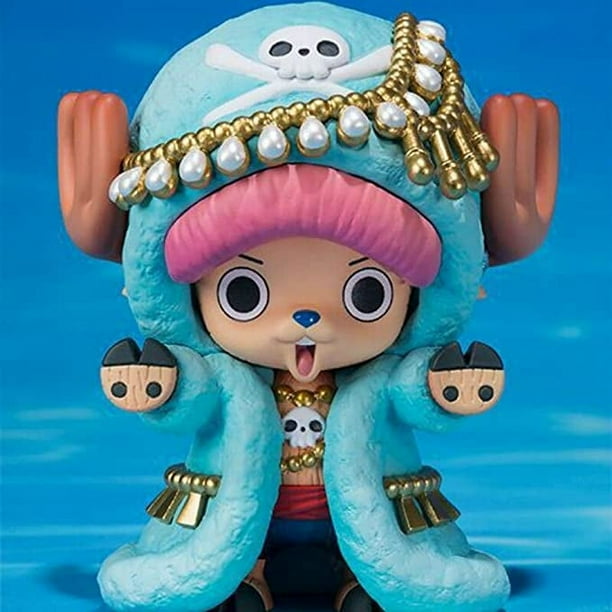 One Piece 20Th Anniversary Blue Dress Straw Hat Pirates Chopper Figure ...