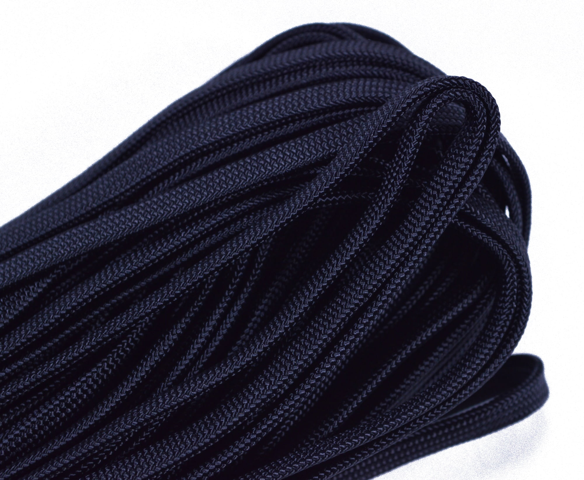 Black Coreless / Flat 550 Paracord - 100 Foot Bundle - Walmart.com