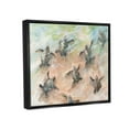 Baby Sea Turtles Swimming Shore Animals & Insects Painting Jet Black ...