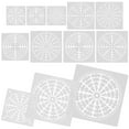 12 Sheets Delicate Stencils Convenient Dot Stencils Diy Templates Diy ...