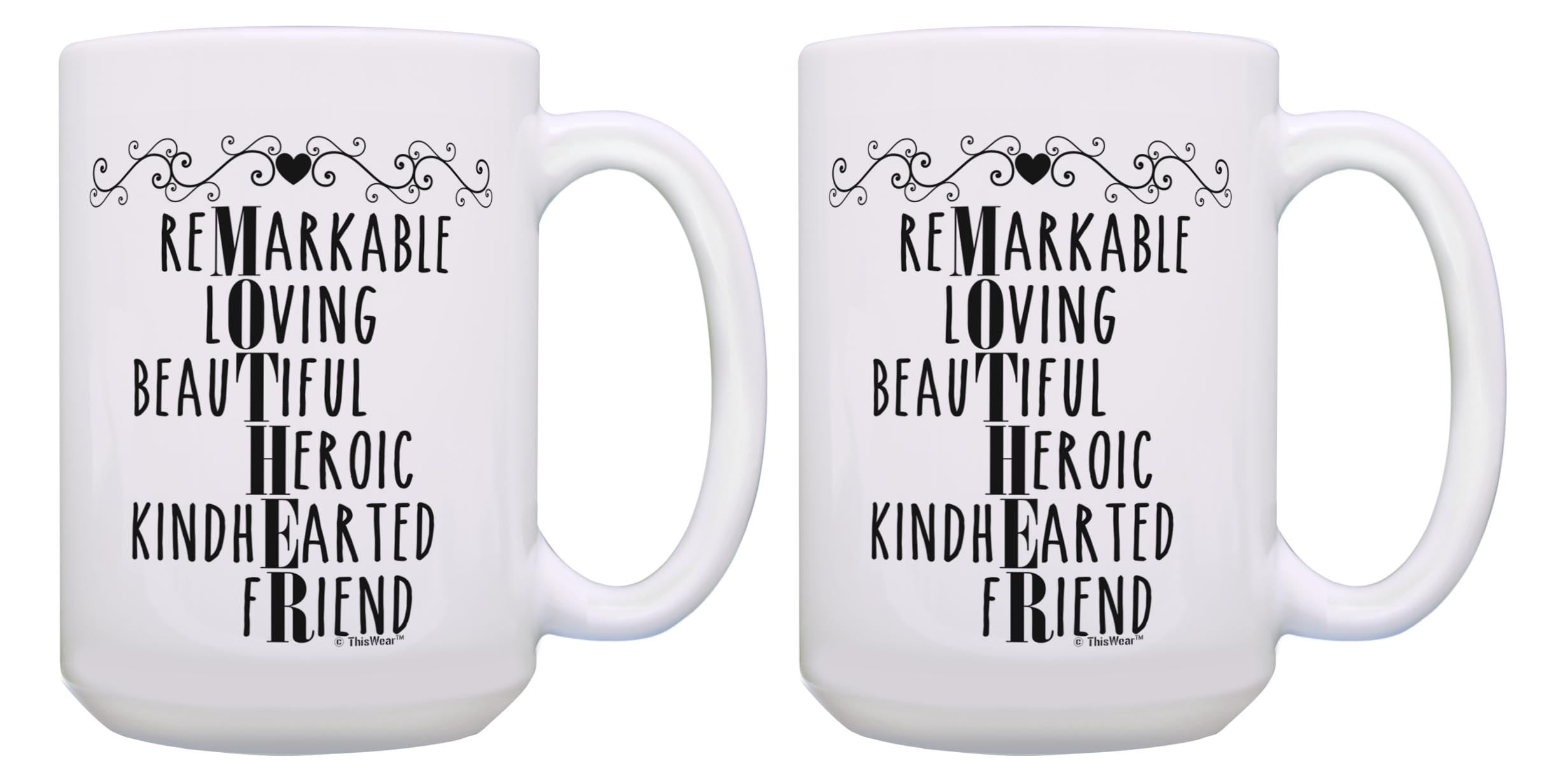 Thiswear Mom T Set Mother Acrostic Mugs Mom Daughter Mom Son Ts 2
