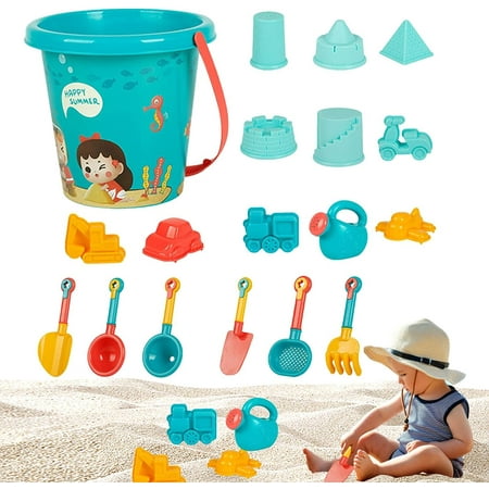 ShenMo Beach Sand Toy Set | 18 thick design beach toy, children's beach ...