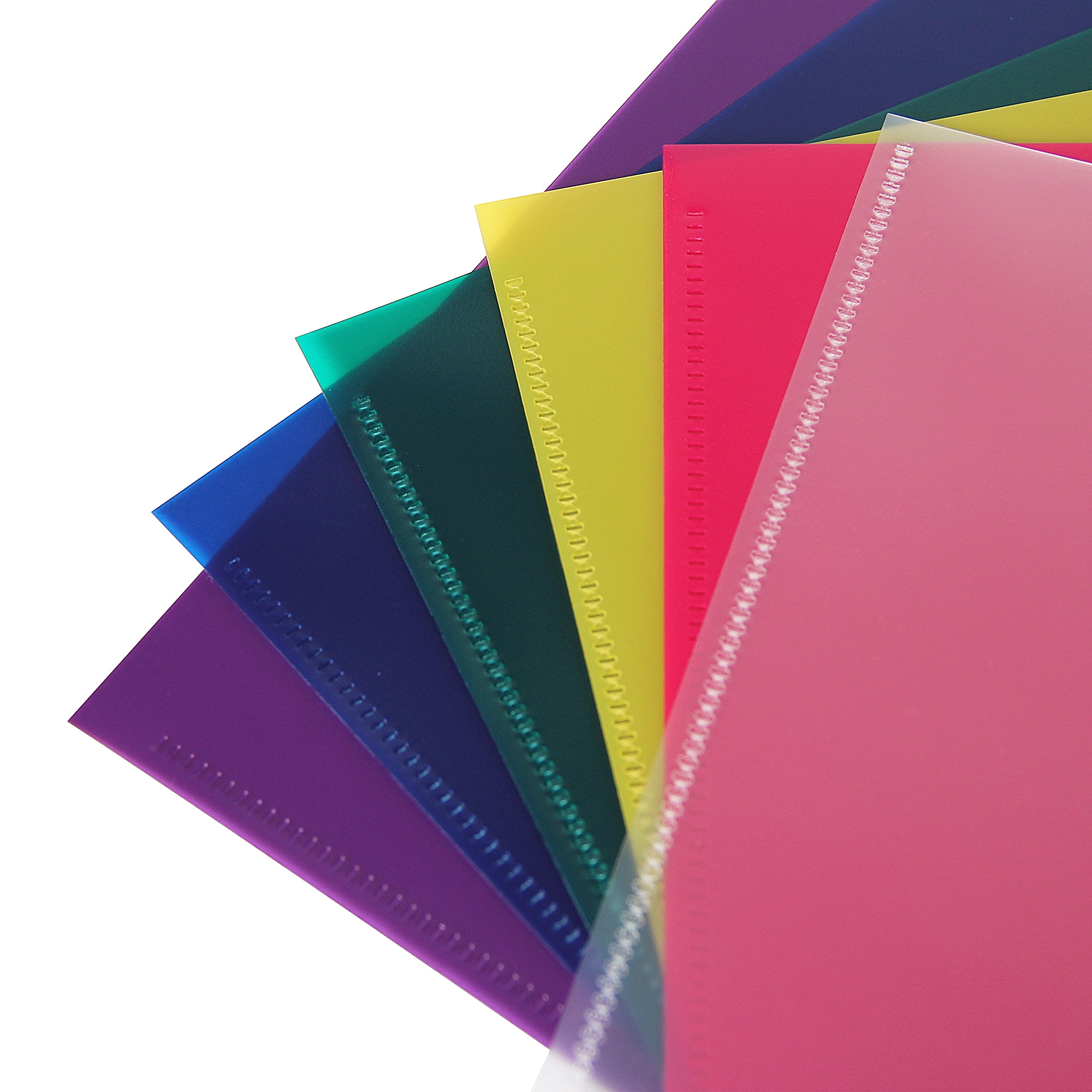 Pen+Gear 12 Pieces of Poly File Pockets, Assorted Colors