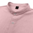 biudgviw Mens Short Sleeve Button Down Shirts Textured Casual Stand ...
