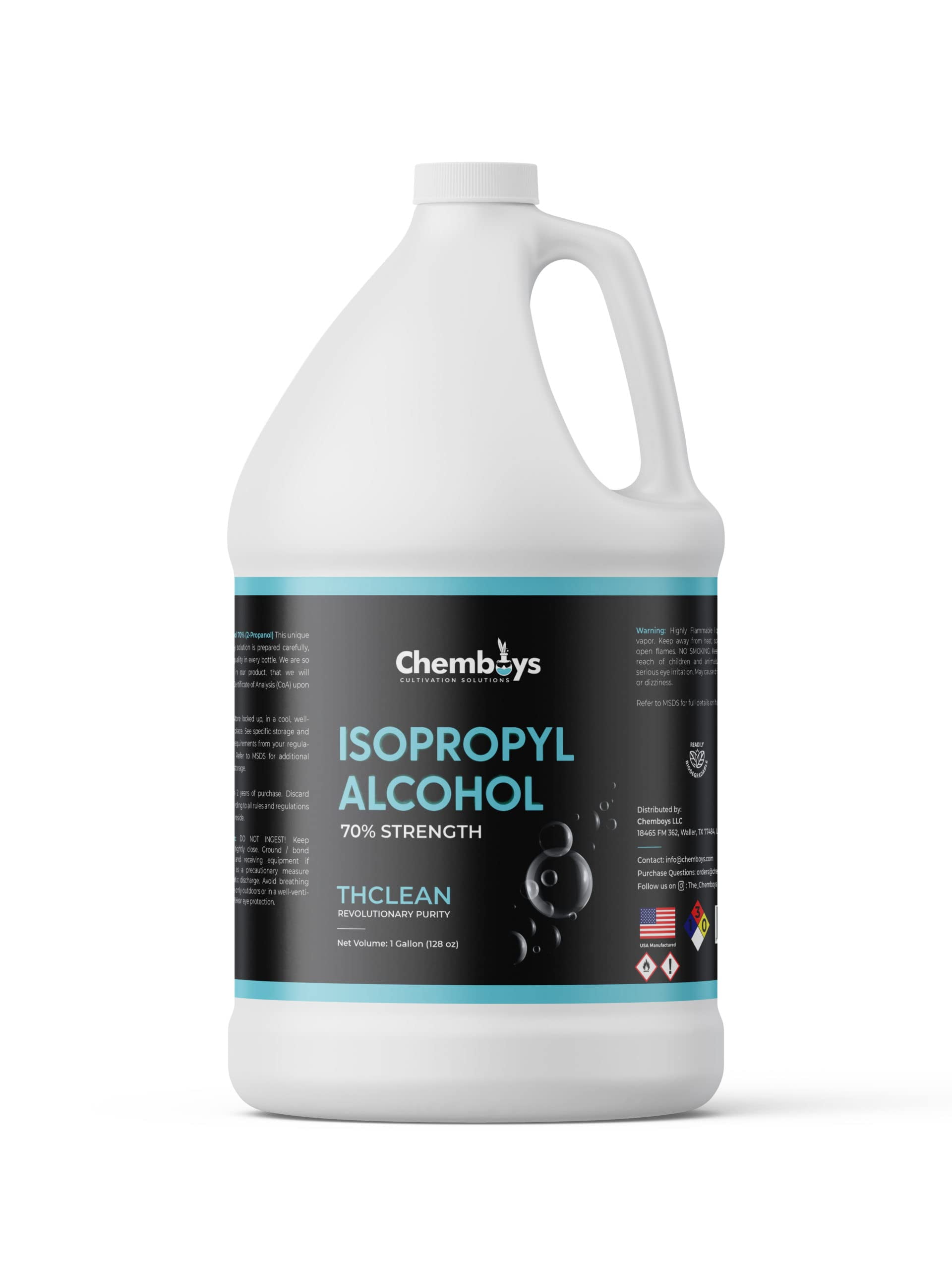 Chemboys Isopropyl Alcohol 70% High Purity Industrial Grade Bulk 70 ...