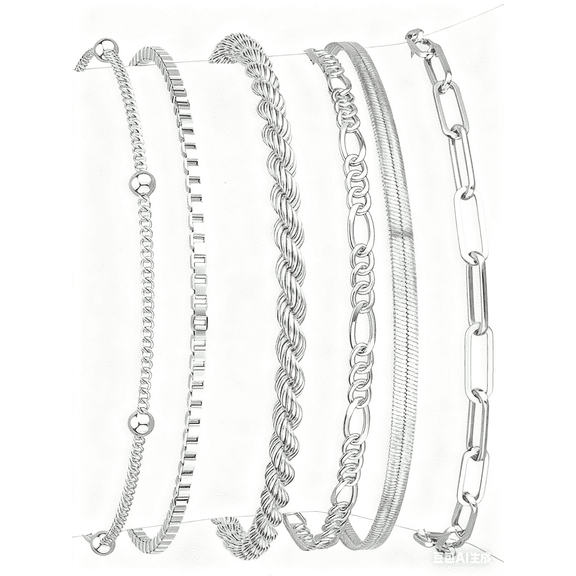 1 PCS Fashion Pendant Chain Bracelet Stackable Jewelry for Women Gifts ...