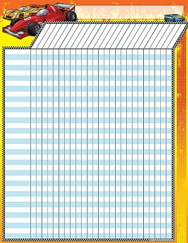 Teacher Created Resources Race Cars Incentive Chart (7762) - Walmart.com