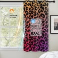 Black and Pink Leopard Print Blackout Curtains,Triple Weaved Fabric ...