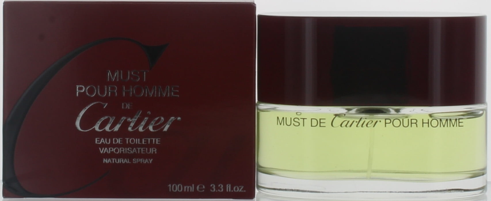 Cartier Must by Cartier for Men EDT Cologne Spray 3.3 oz. New in Box ...