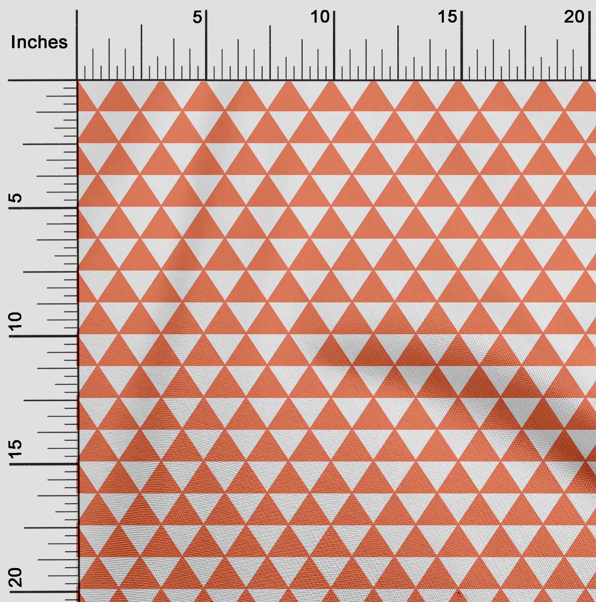 oneOone Viscose Chiffon Orange Fabric Triangle Diy Clothing Quilting ...