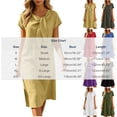 Karymi Maxi Dress Fake Cotton Linen Midi Dress, Short Sleeve V-Neck Bow ...
