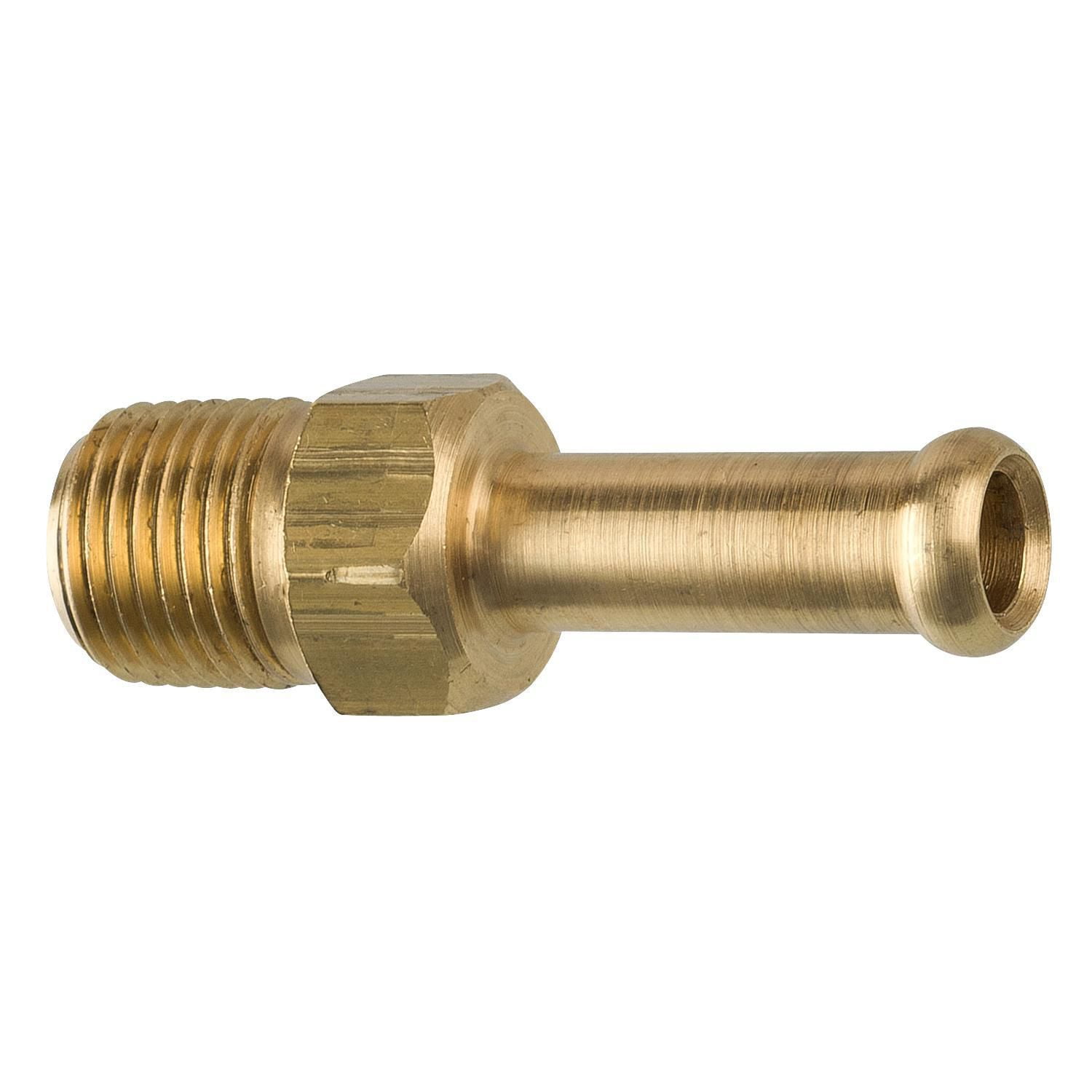 American Grease Stick (AGS) Brass Rigid Male Hose Clamp, 1/4 Hose, Male ...