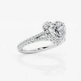 Circle Jewel 1.8 Ct Heart Cut Lab Diamond Engagement Ring – Halo Style ...