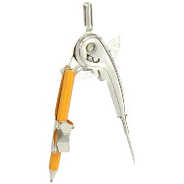 Fiskars 12-inch Metal Compass with 180-Degree Protractor, School Math ...