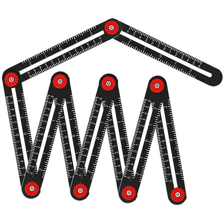 JOYWEI Multi-Angle Measuring Ruler, 9 Sides Accurate Aluminum Alloy ...