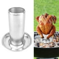 Chicken Roaster Rack,Stainless Steel Beer Can Chicken Holder Vertical ...