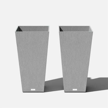 Veradek Pure Series Midland 30" Planter 2 Pack Grey - Walmart.ca