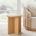 Better Homes & Gardens Lillian Fluted End Table, Natural Pine Finish ...
