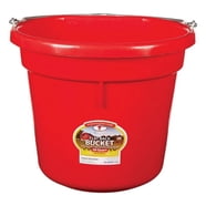 Miller Flatback Plastic Bucket Red 20 Quart - P20FBREDA - Walmart.com