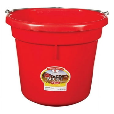 Miller P20FBBURGUNDY 20 qt. Little Giant Plastic Flat Back Bucket ...