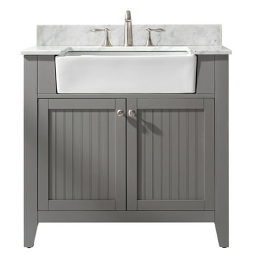 Design Element Valentino 54" Single Sink Vanity in White - Walmart.com