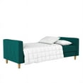 CosmoLiving Liberty Futon with Storage, Green Velvet - Walmart.com