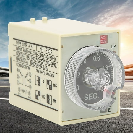 Rotation Adjustment Delay 2 Changeover Contacts Delay Relay Module ...