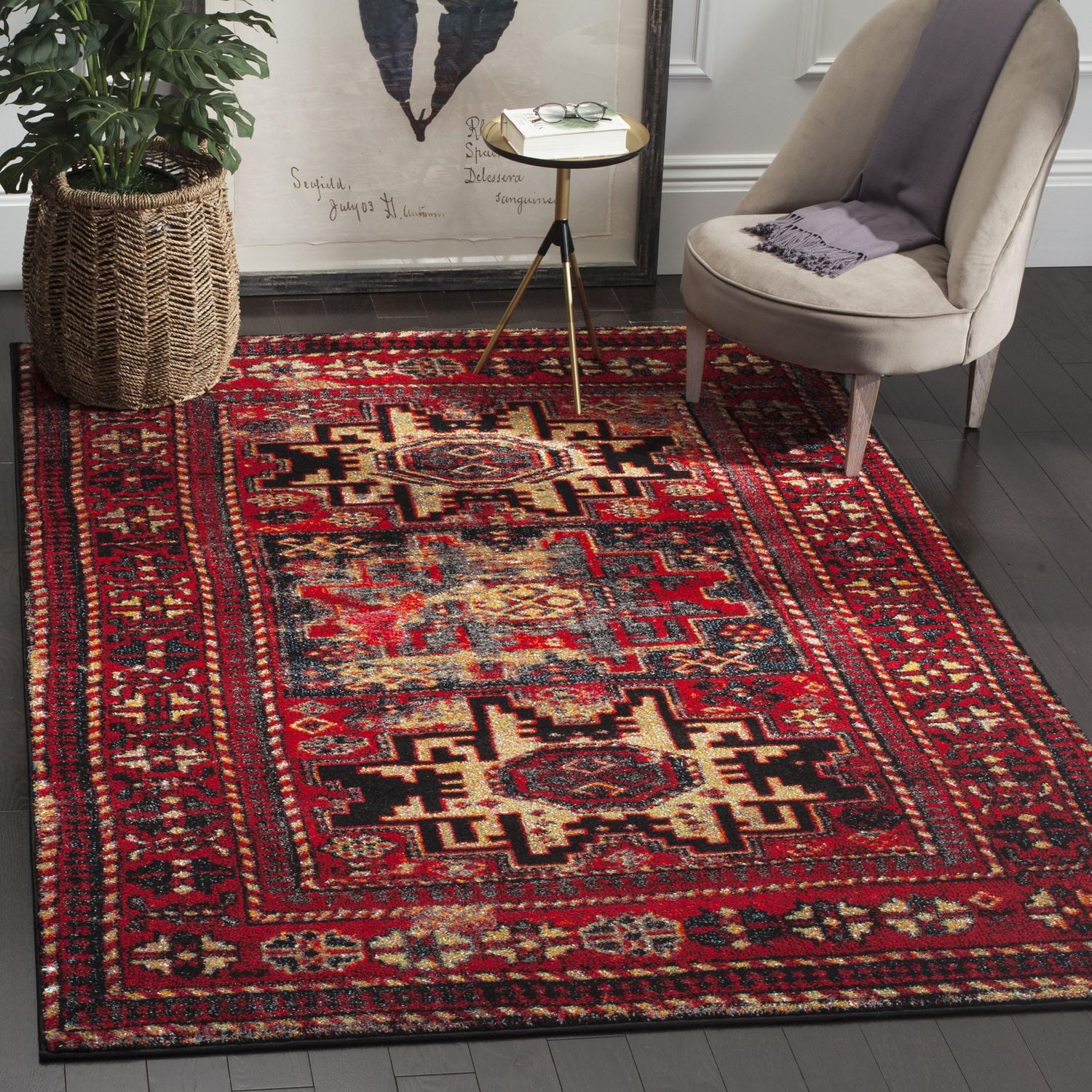Click here for Safavieh Vintage Hamadan Edin Traditional Area Rug... prices