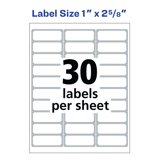 Avery Address Labels with Silver Border for Inkjet Printers, 1" x 2-5/8 ...
