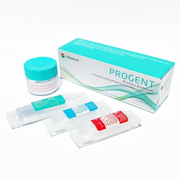 Menicon Progent Biweekly Protein Remover for GP Lenses 1 Treatment ...