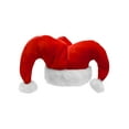 Nicky Bigs Novelties Unisex Red And White Christmas Jester Hat ...